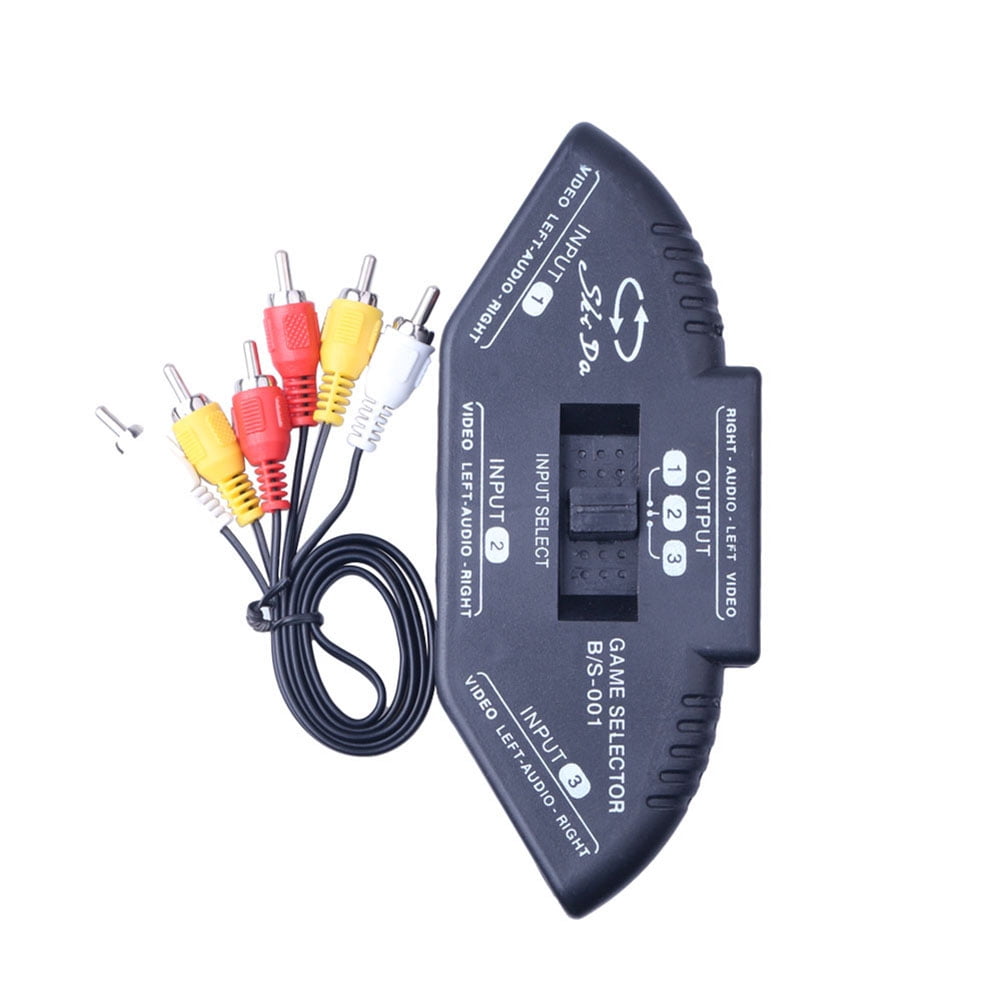 AV to AV Switcher Converter Male to Male Audio and Video Frequency ...