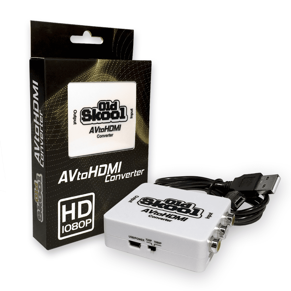Old Skool AV to HDMI Converter - Retro Gaming Video Adapter for HD TVs ...