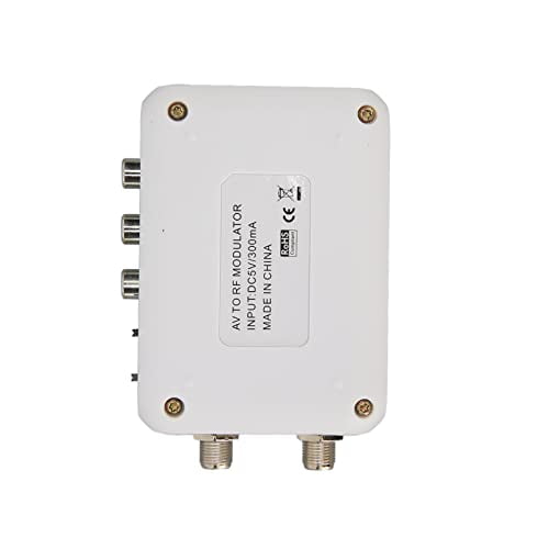 AV to RF Modulator, RF Coaxial Converter Supports NTSC TV Format Output ...