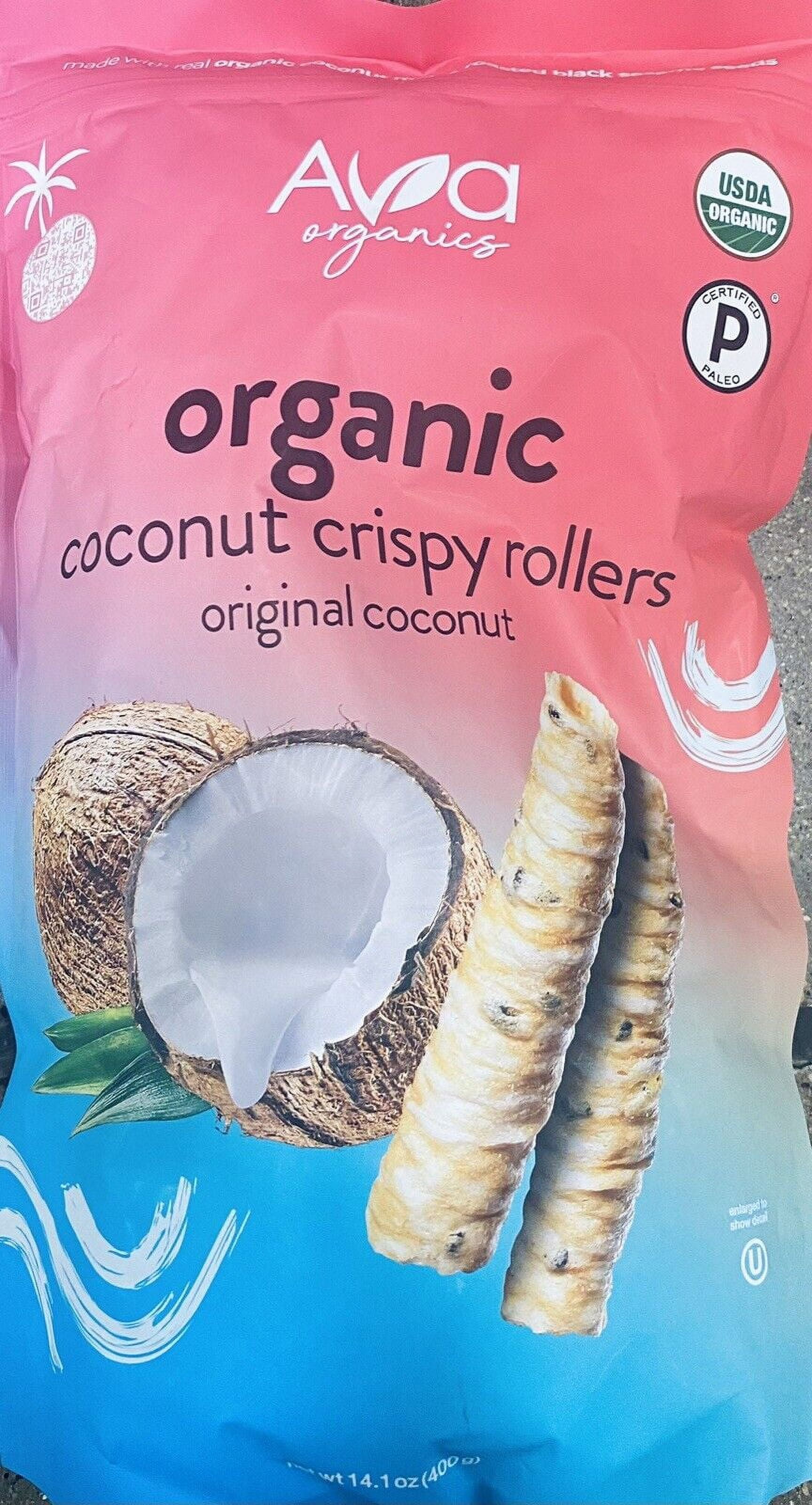 AVA Organics Organic Original Coconut Crispy Rollers 14.1 oz Bag NON ...