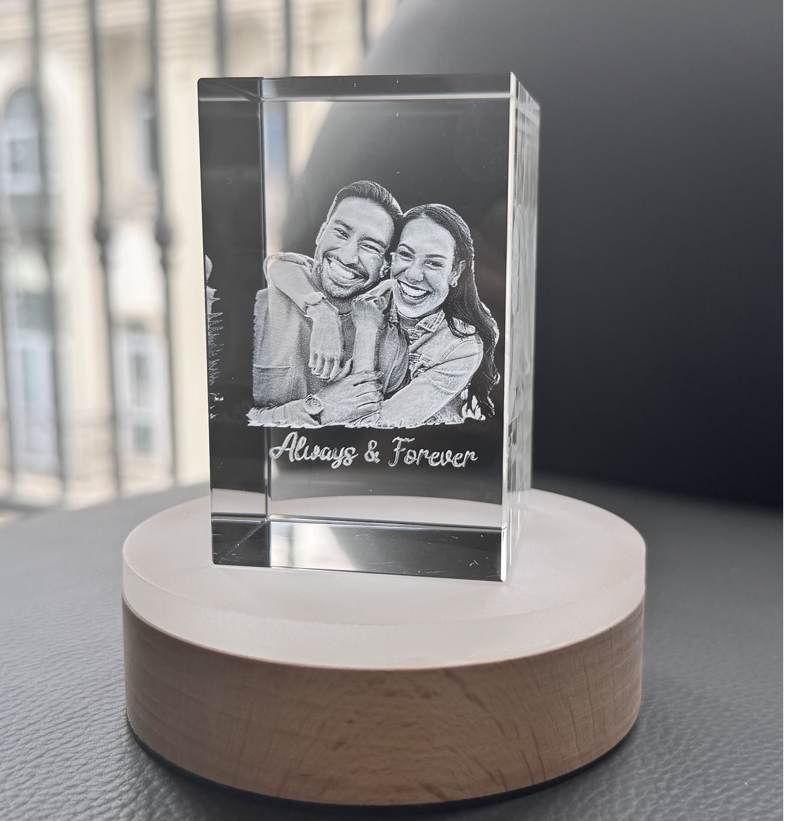AVAGifts Personalized 3D Engraved Crystal Photo Custom 3D Photo Crystal ...
