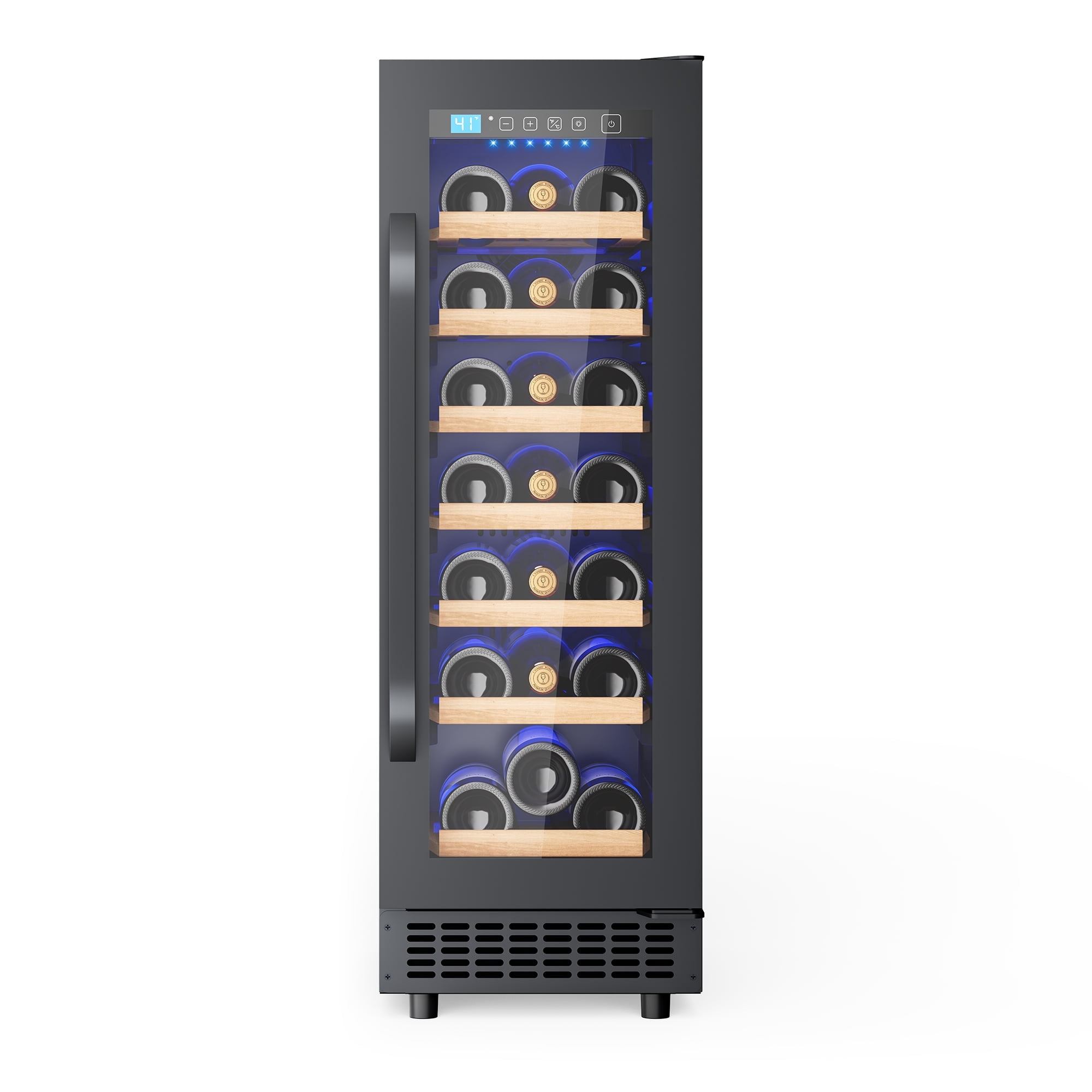 AVAHUM 12 Inch 21-Bottle Under Counter Wine Refrigerator, Slim Built-In ...