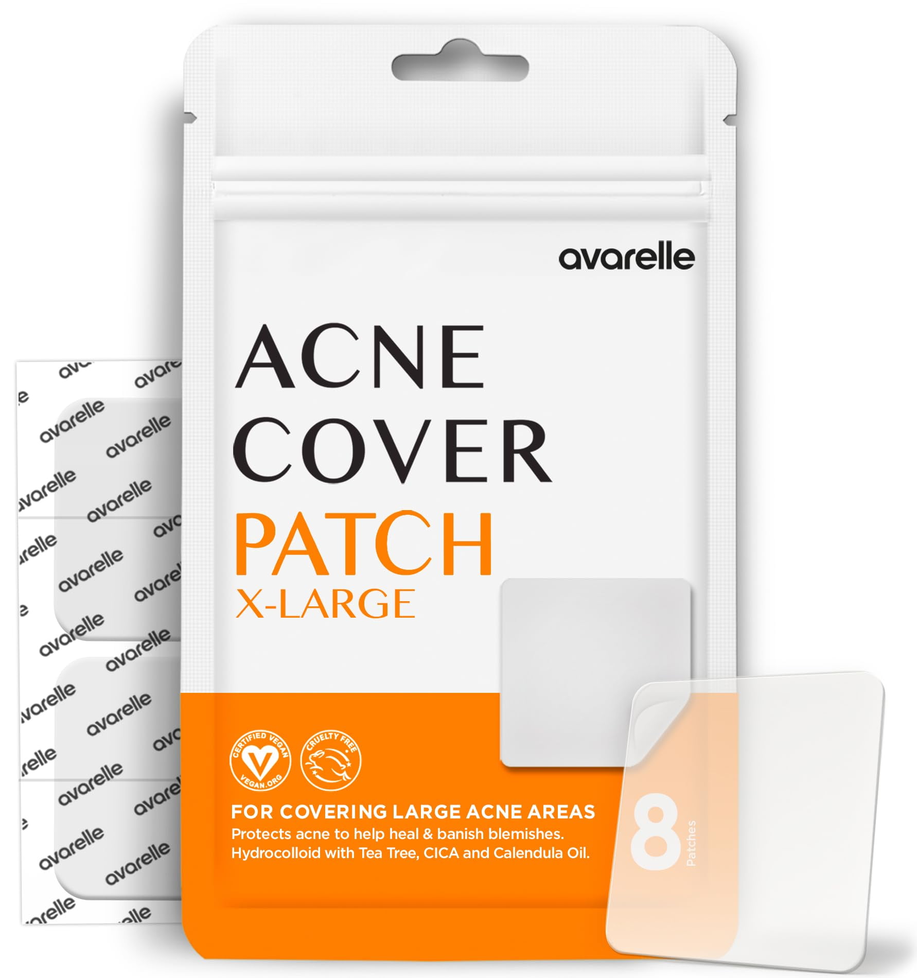 AVARELLE Acne Patches XL, SAF21 FSA HSA Acne Cover Patch Large | Pimple ...