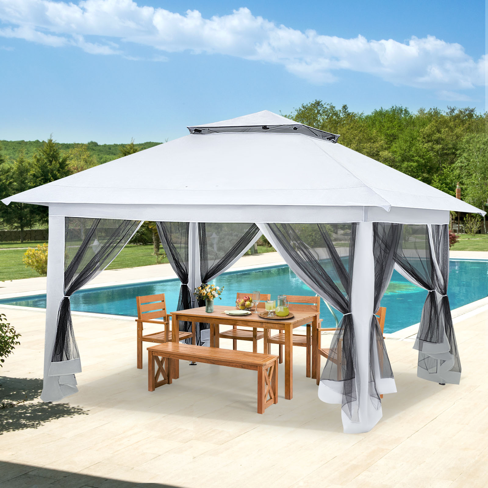 Caravan Canopy V-Series Sidewalls & M-Series Pro 2 Shade Tent w/Roller ...