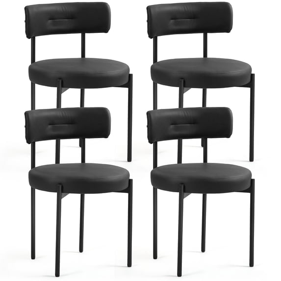AVAWING Dining Chairs Set of 4, Mid-Century Modern Kitchen Chairs with ...