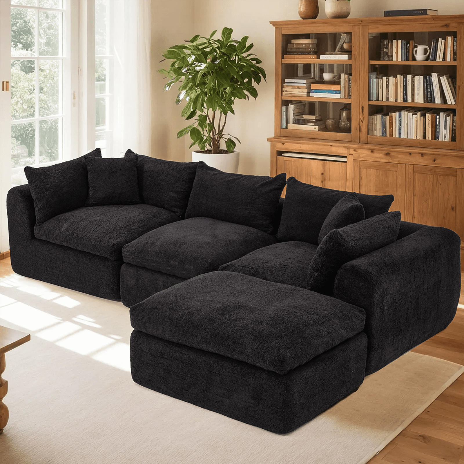 AVAWING Modular Sectional Sofa, Cloud Sectional Couch with Deep Seat ...