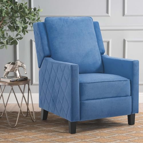 AVAWING Push Back Recliner Chair, Wing Back Chairs with Arms, Mid ...