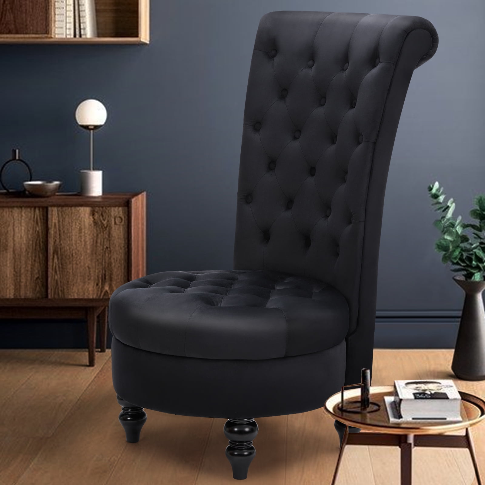 AVAWING Throne Royal Chair, Thick Padding, Rubberwood Legs, Mysterious ...