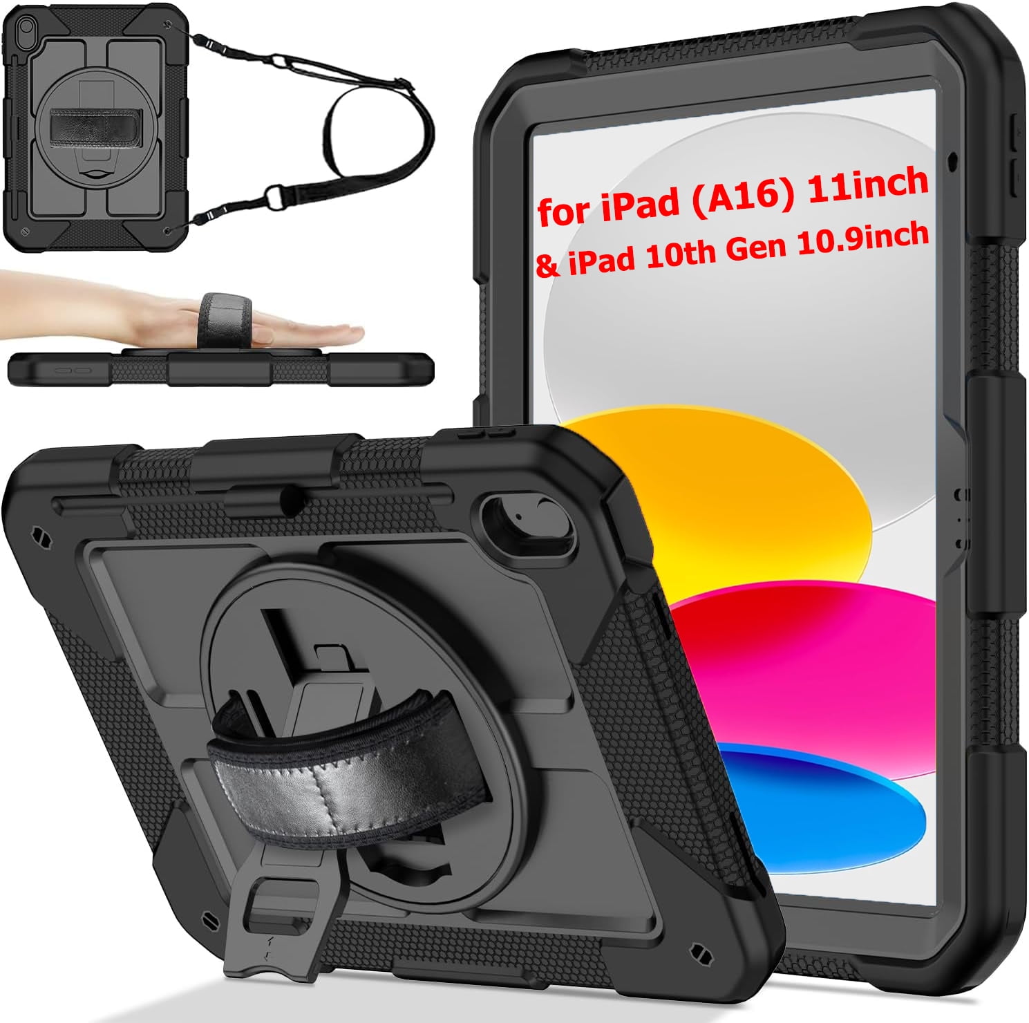 AVAWO Shockproof Protective Cover for iPad 10th Gen 10.9 Inch 2022 with ...