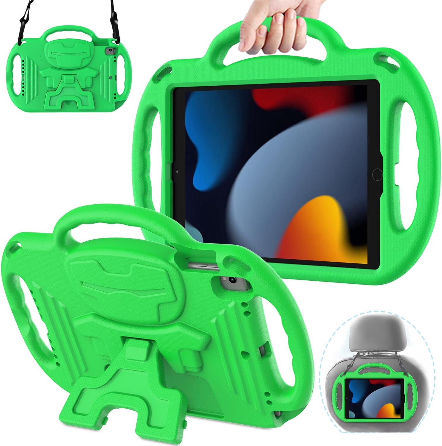 AVAWO Kids Case for iPad 10.2 9th, 8th & 7th Gen - Shock Proof Stand ...