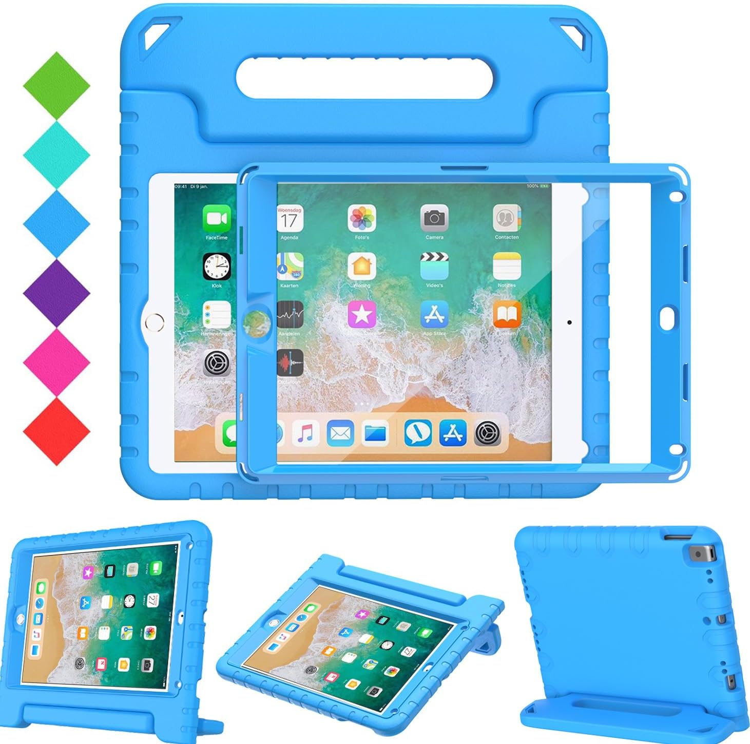 TekDeals Kids Heavy Duty Shock & Drop Proof Case for iPad 2 3 4 with ...