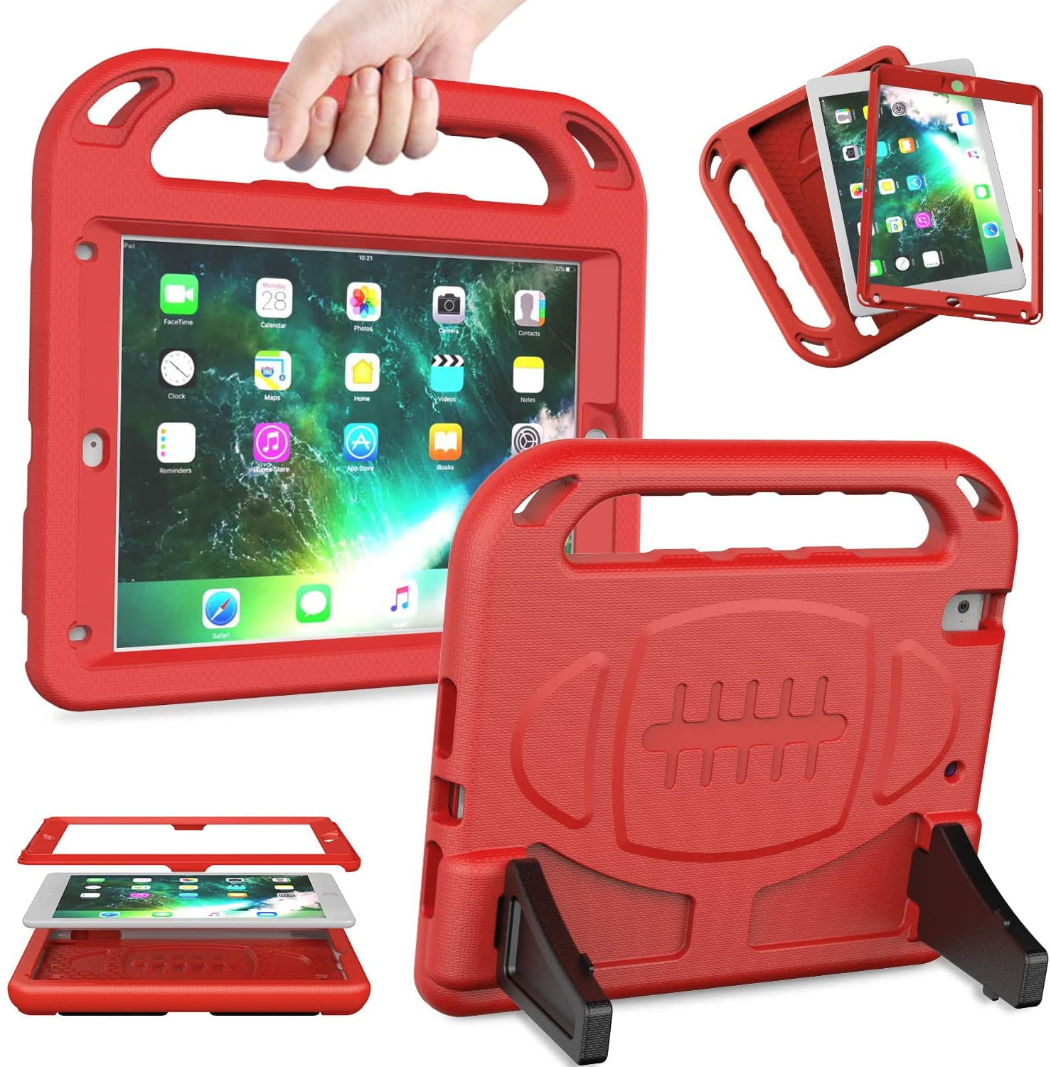 AVAWO Kids Case for iPad 9.7 2018/2017 & iPad Air 2 - [Built-in Screen ...