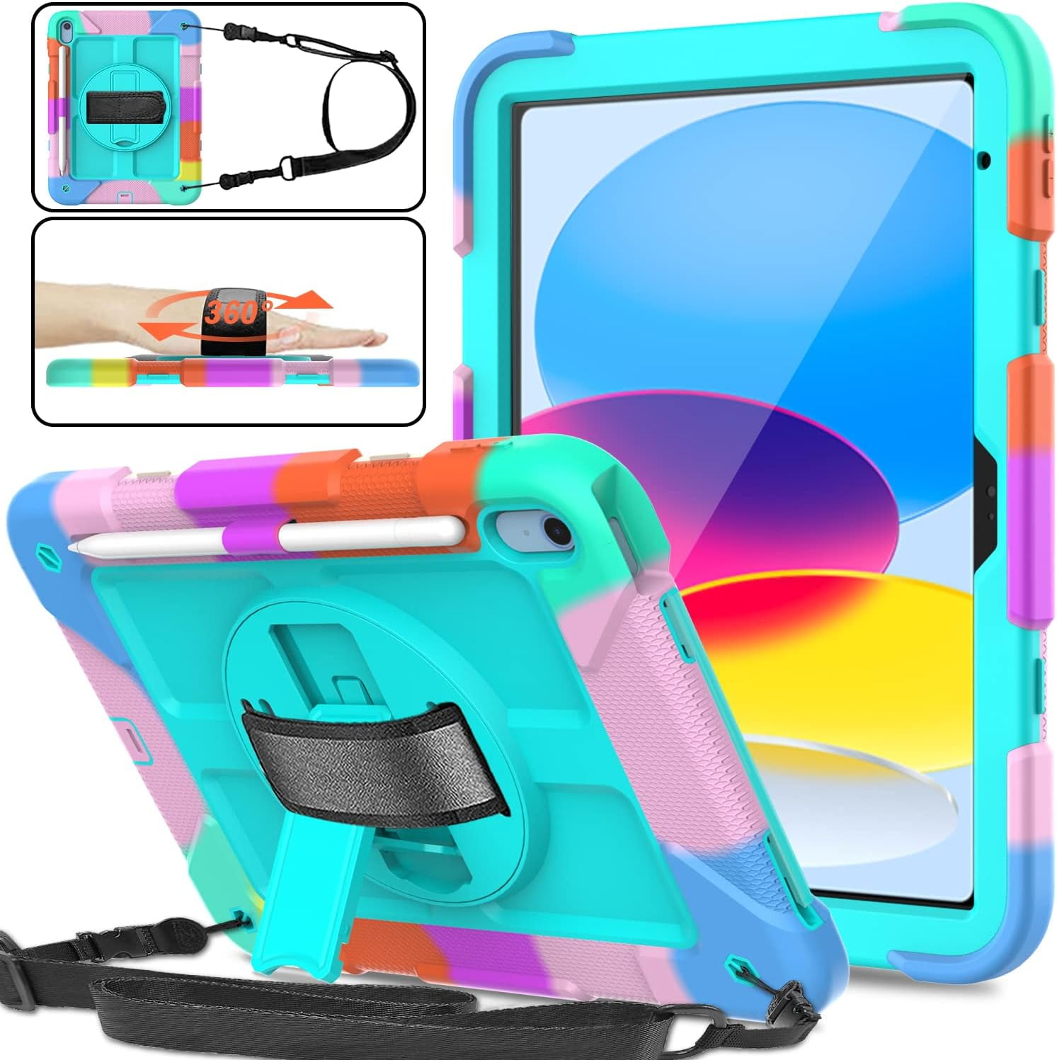 AVAWO 360° Rotatable Case for iPad (A16) 11th Generation 11 Inch 2025 ...