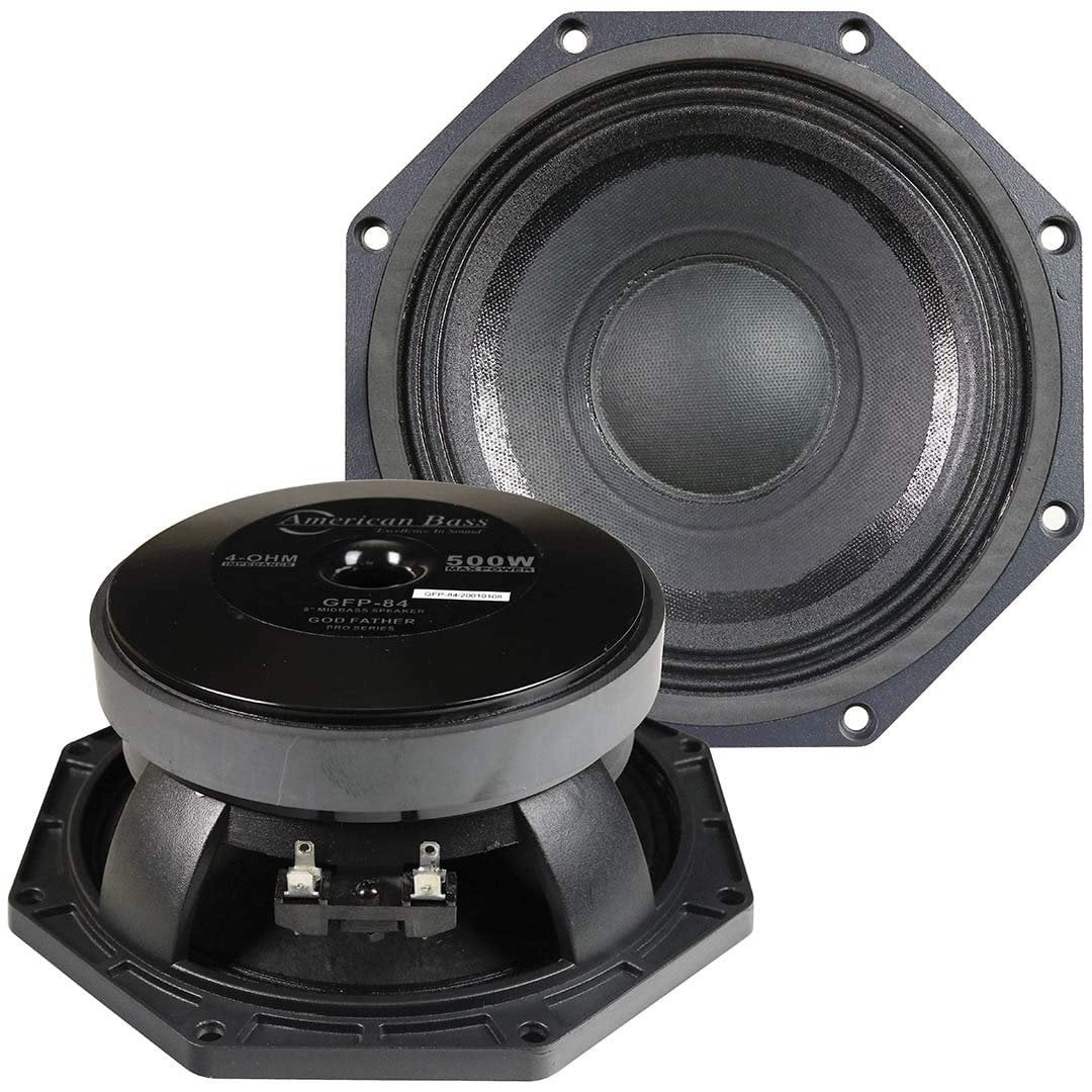 .AVD. American Bass Godfather 8 inches Midrange Car Speaker, 500 Watt ...