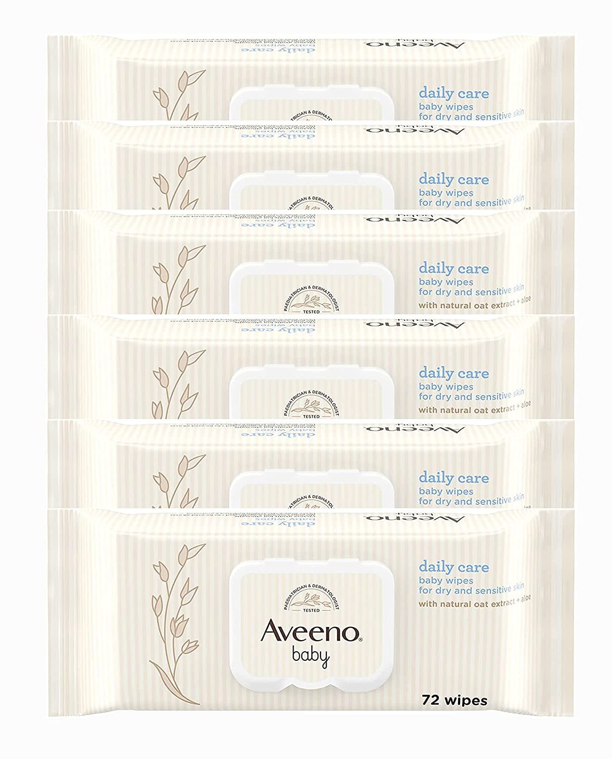 Aveeno Baby Daily Care Wipes, Aloe and Oat Extracts, 864 Fragrance Free ...