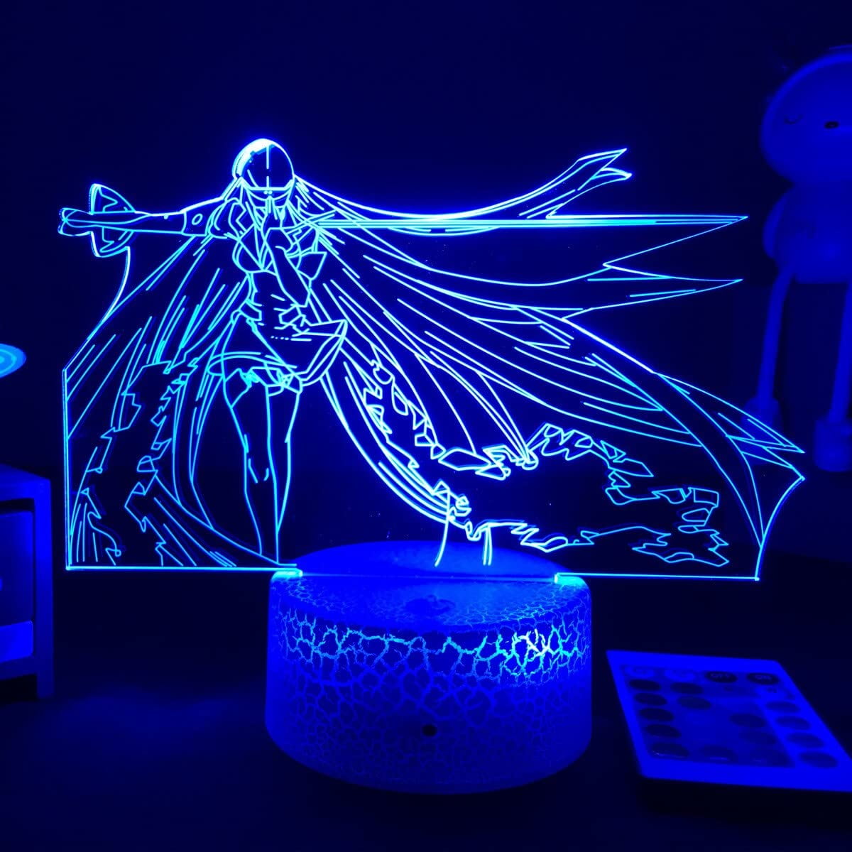 AVEKI-3D Anime Lamp Akame Ga Kill LED Night Light Esdeath Figure for ...