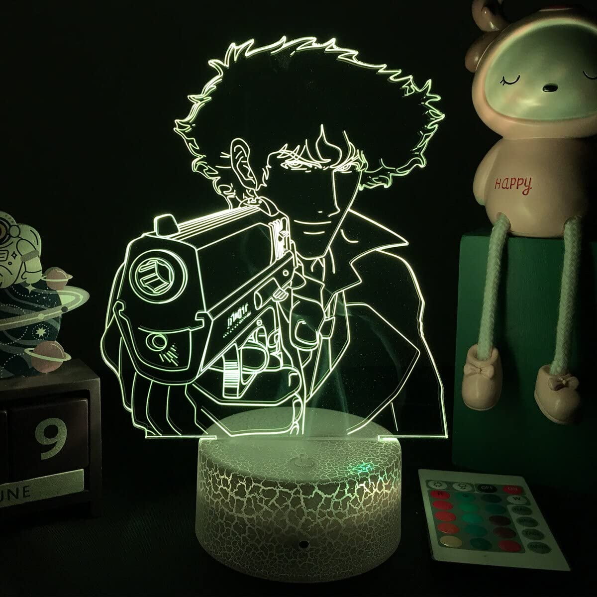 AVEKI Anime Cowboy Bebop Night Light Spike Spiegel Figure for Kids ...