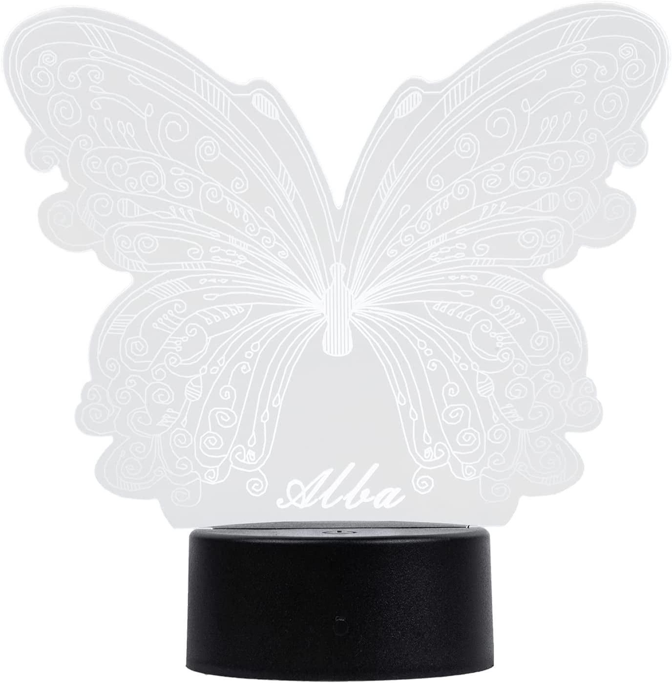 AVEKI Night Light Butterfly Night Lamp Touch Control 7 Colors Changing ...