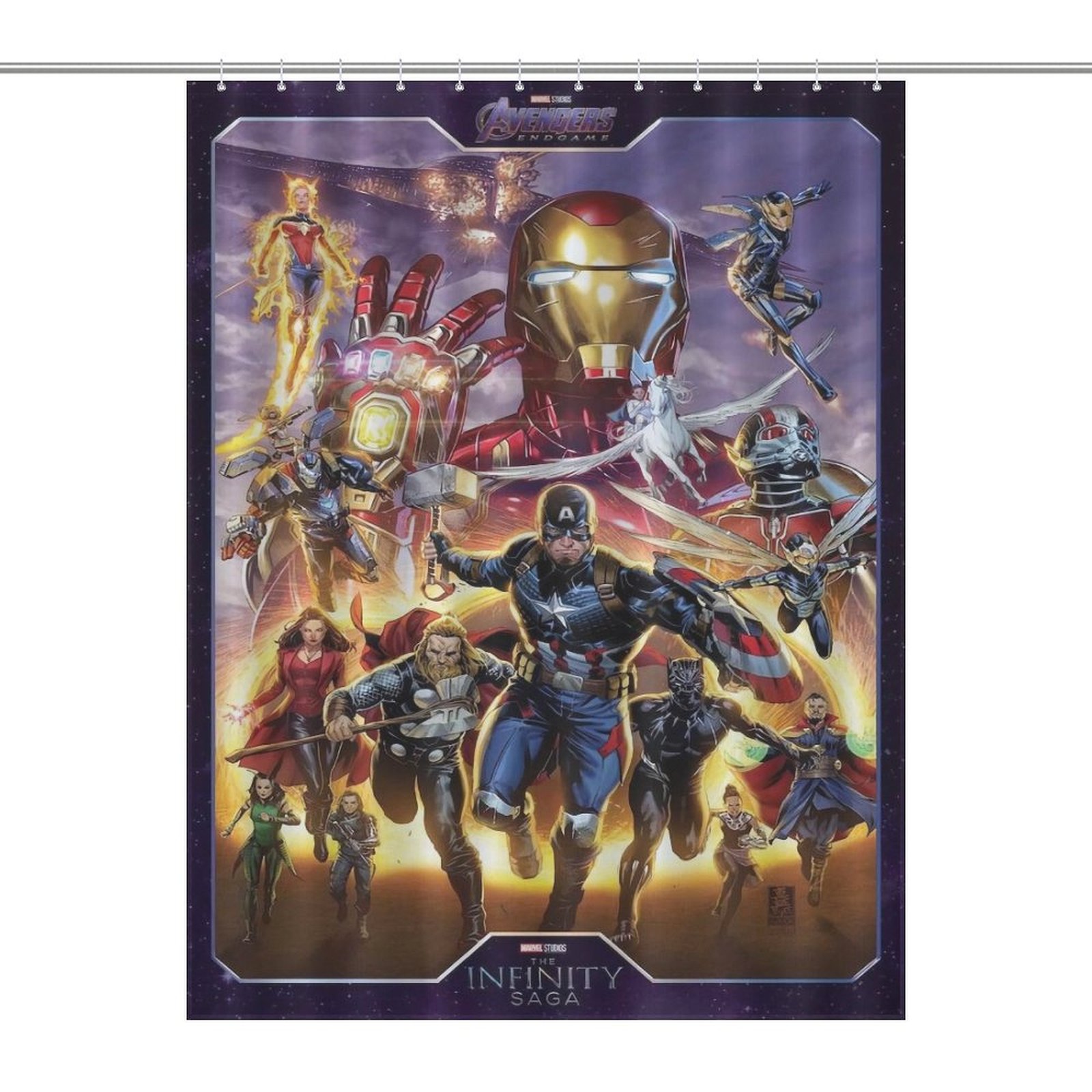 AVENGERS Spider-Man Shower Curtain,Shower Curtain Liner,Bath Curtains ...