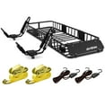 AVENN 64" x 23" x 6" Cargo Basket Roof Rack & J-Bar Rack HD Kayak ...