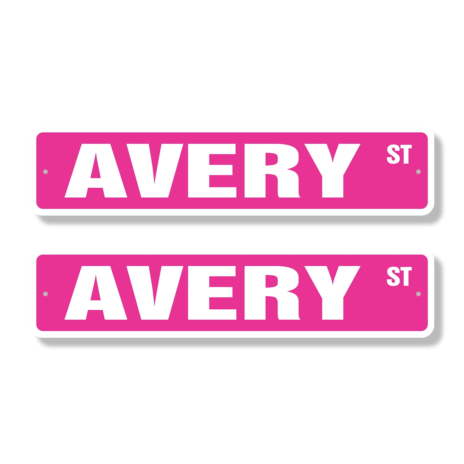 AVERY Classic Street Sign (2 Pack) Childrens Name Room Sign Road Sign ...