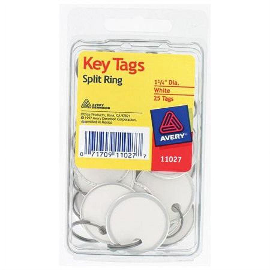 AVERY Split Ring Key Tags - Walmart.com