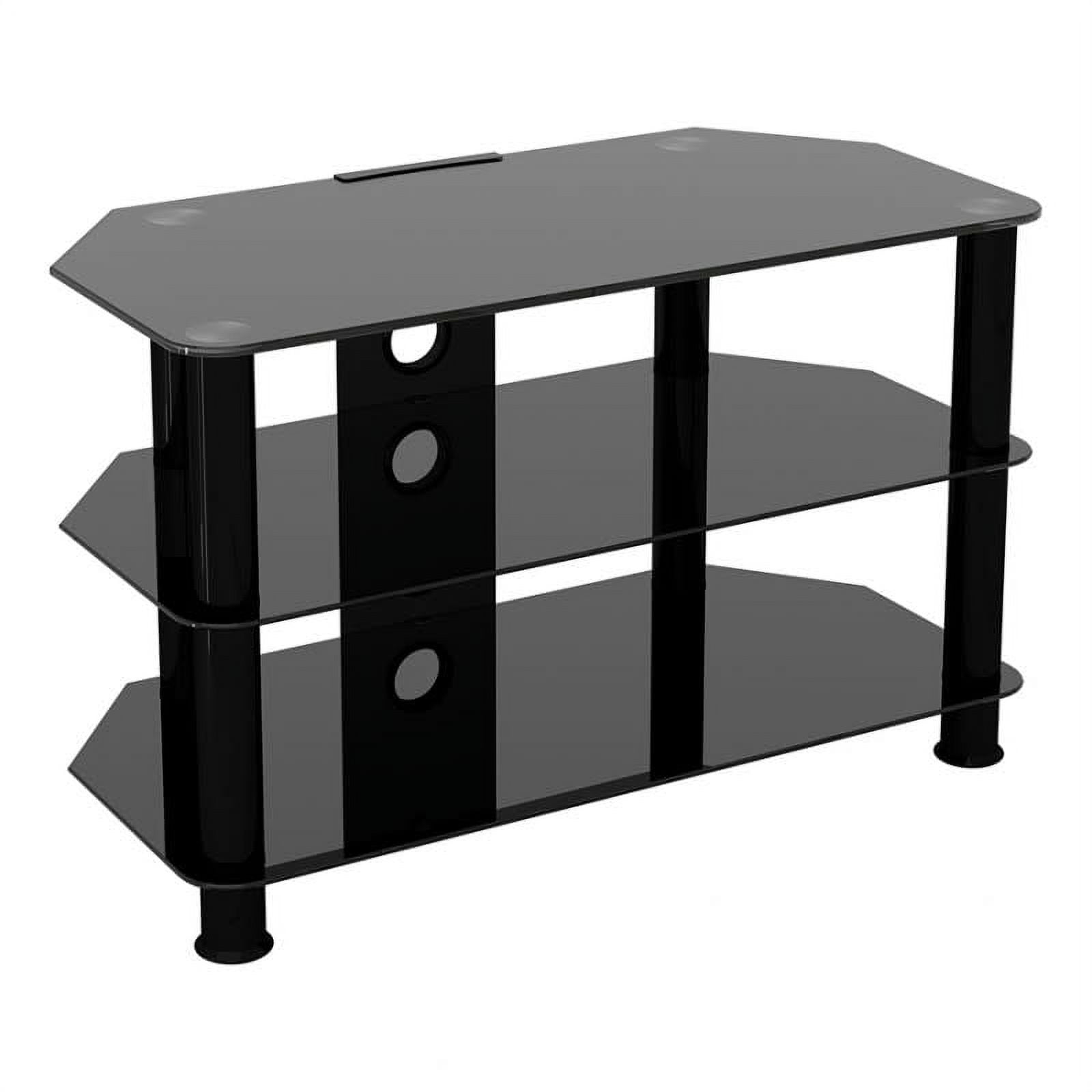 AVF Group Classic Corner Glass TV Stand with Cable Management Up to 42 ...