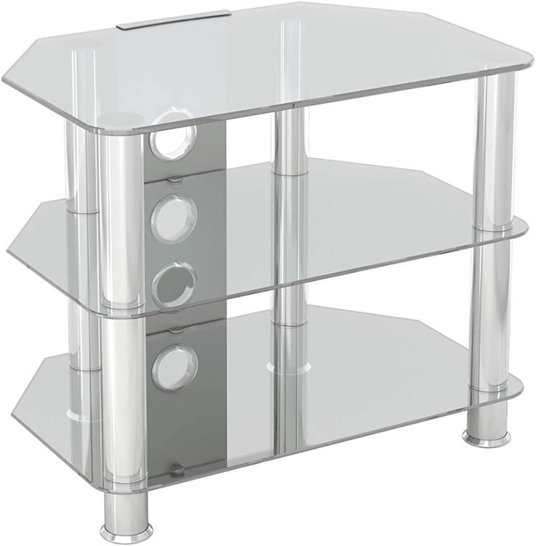 AVF SDC600CMCC-A Classic - Corner Glass TV Stand (up to 32') with Cable ...