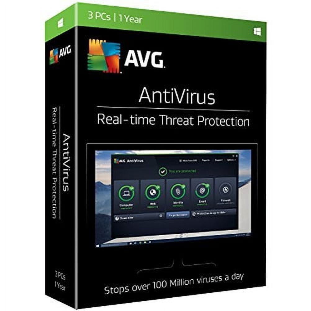 AVG Antivirus 2017 - 3 PCs - 1 Year - Walmart.com