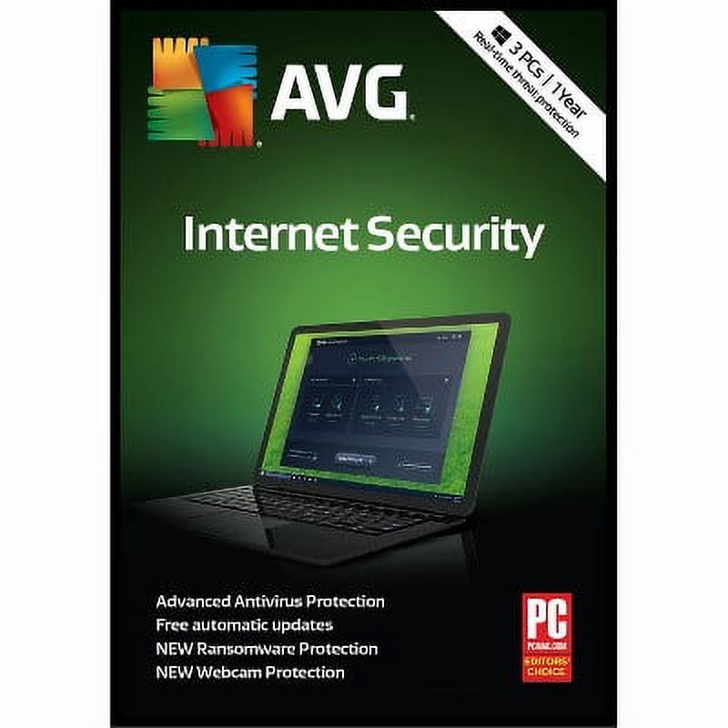 AVG Internet Security - PC-3 PCS 1 YEAR - Walmart.com