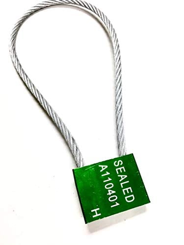 AVG Packaging Supplies Green Galvanized Steel Lock Seals - Self-Lock ...