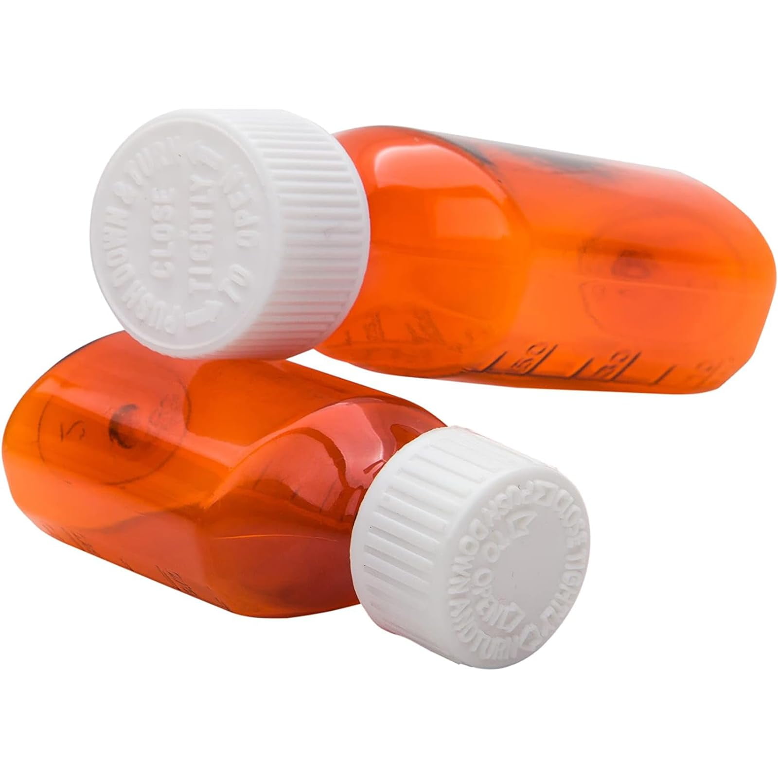 AVG Packaging Supplies Liquid Amber Oval Sample Bottles with Push ...