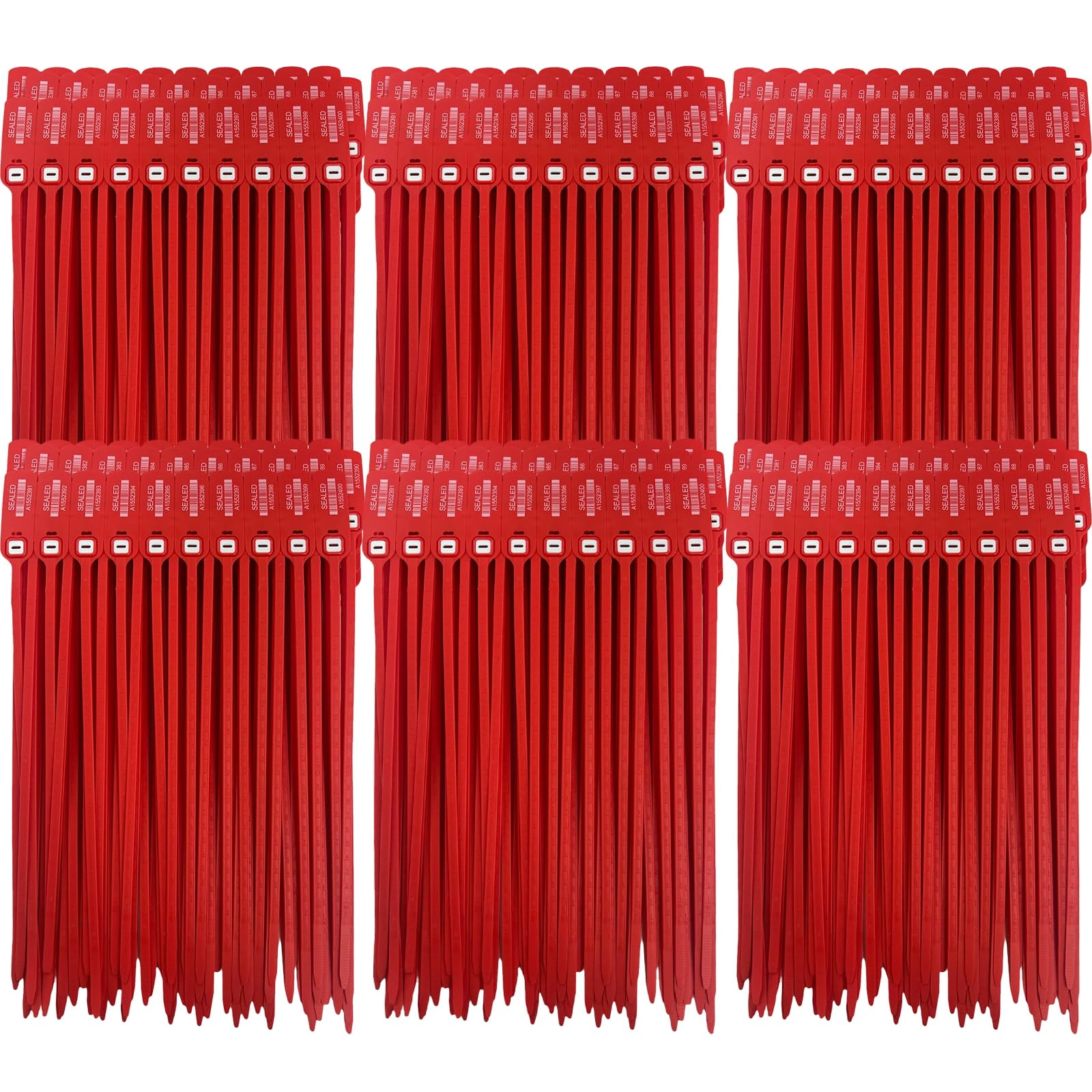 AVG Packaging Supplies Red Plastic Security Seals (16") - Industrial ...