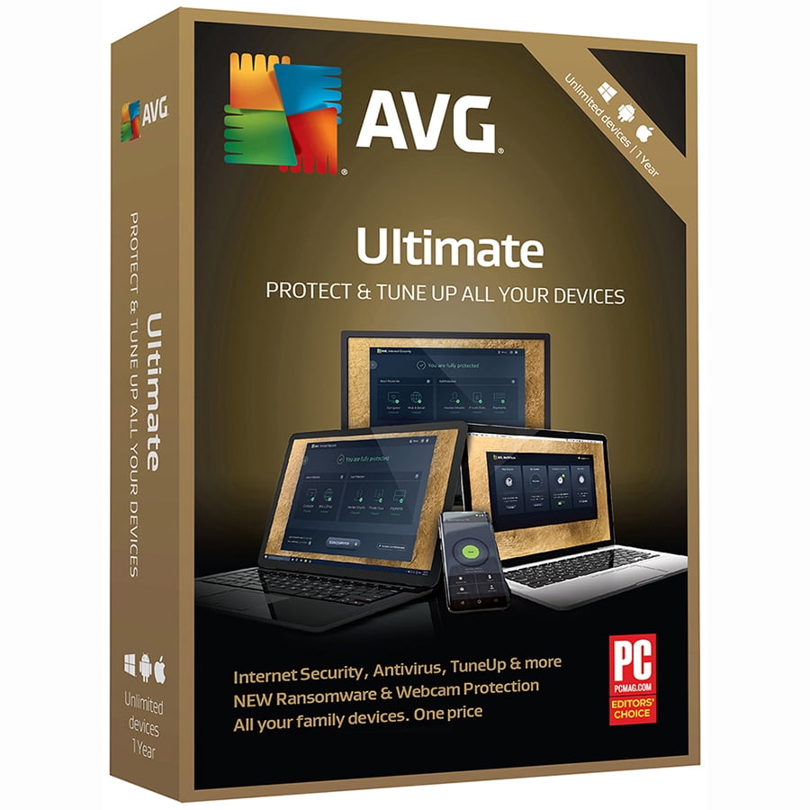 AVG Ultimate 2018, Unlimited, 1 Year - Walmart.com