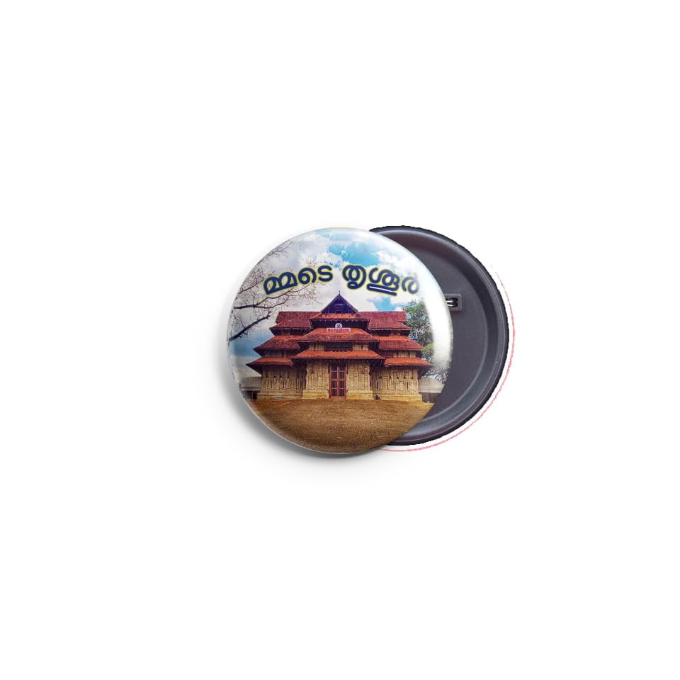 AVI 58mm Regular Size Metal Fridge Magnet Multicolor Thrissur Kerala ...