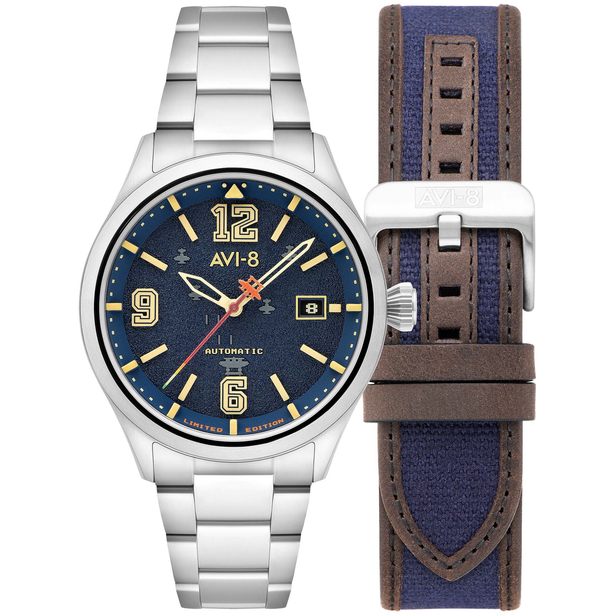 AVI-8 Flyboy Capcom 1942 Automatic Blue Ace Limited Edition - Walmart.com