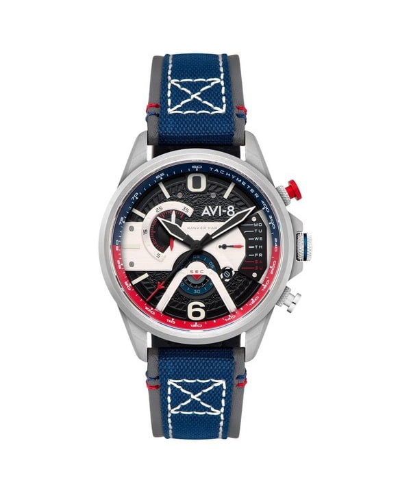 AVI-8 Hawker Harrier Dual Retrograde Chronograph Admiral Black Steel ...