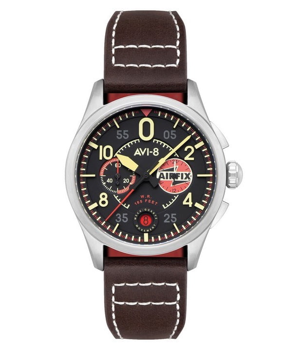 AVI-8 Spitfire Lock Chronograph Airfix Edition Raven Black Dial Quartz ...