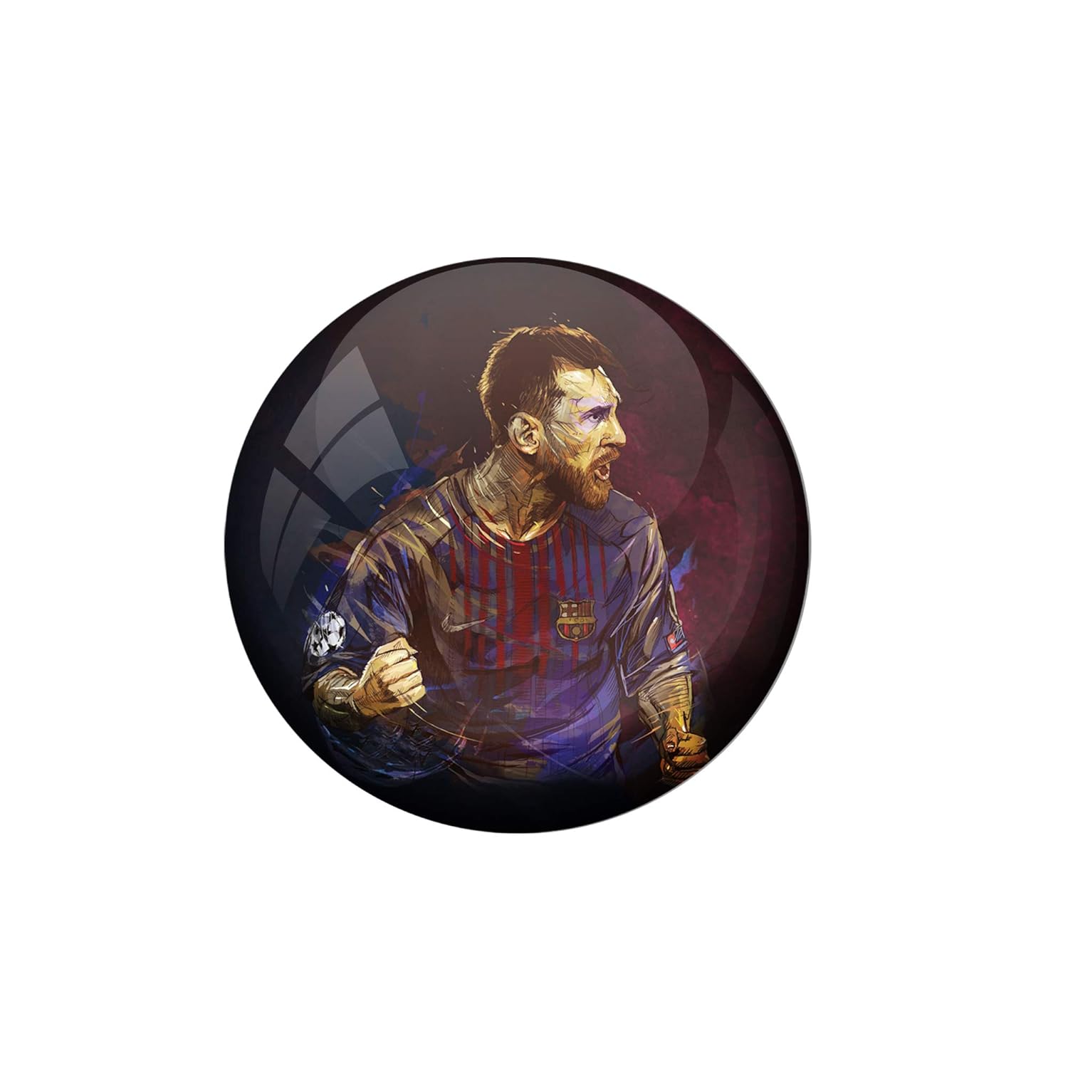 AVI Fridge Magnet with Black Colour Messi Barcelona 58mm MR8000437 ...