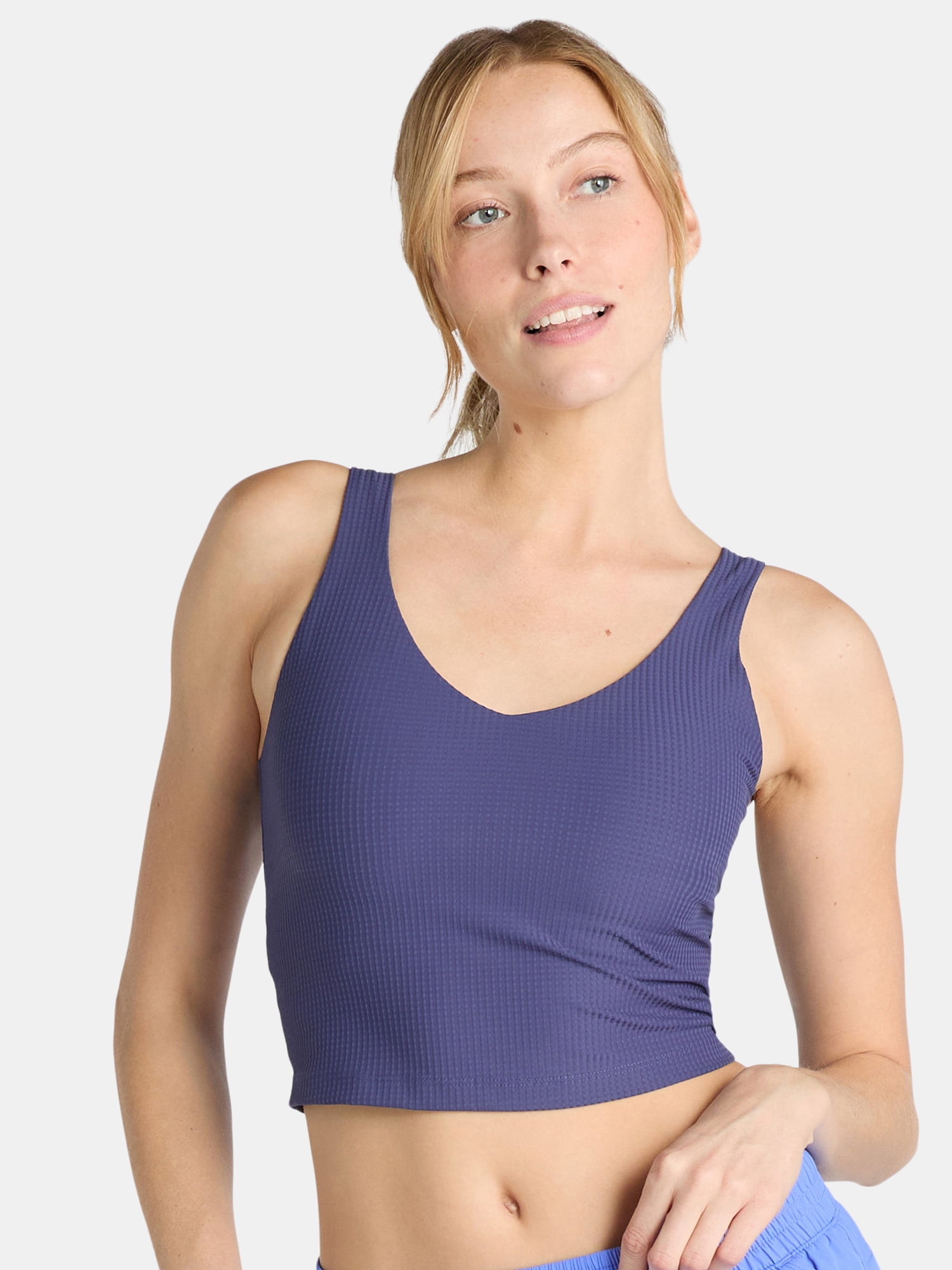 Avia Women's Waffle Grid Sports Bra Tank - XS to XXXL - Comfort ...