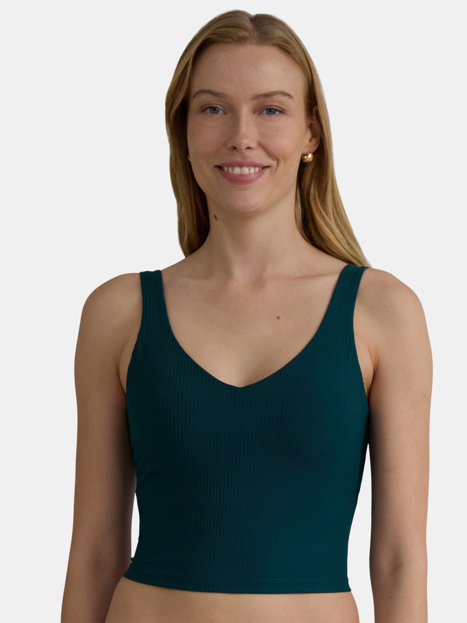Avia Women's Waffle Grid Sports Bra Tank, Sizes XS-XXXL - Walmart.com