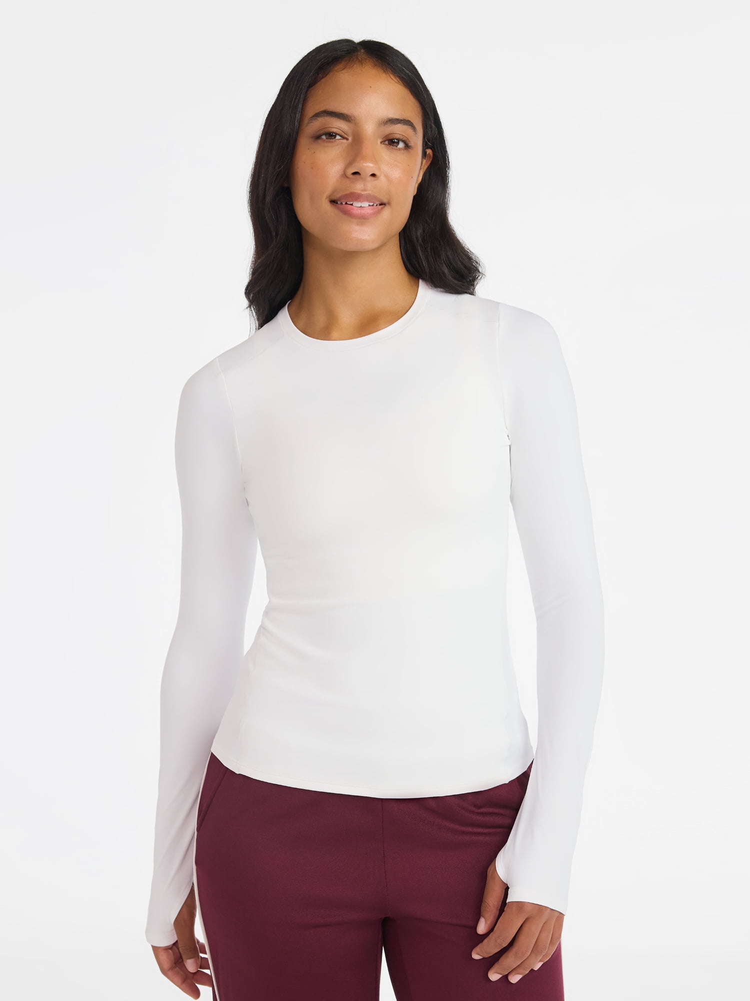 Avia Women's SoftSculpt Tee with Long Sleeves, Sizes XS-XXXL - Walmart.com