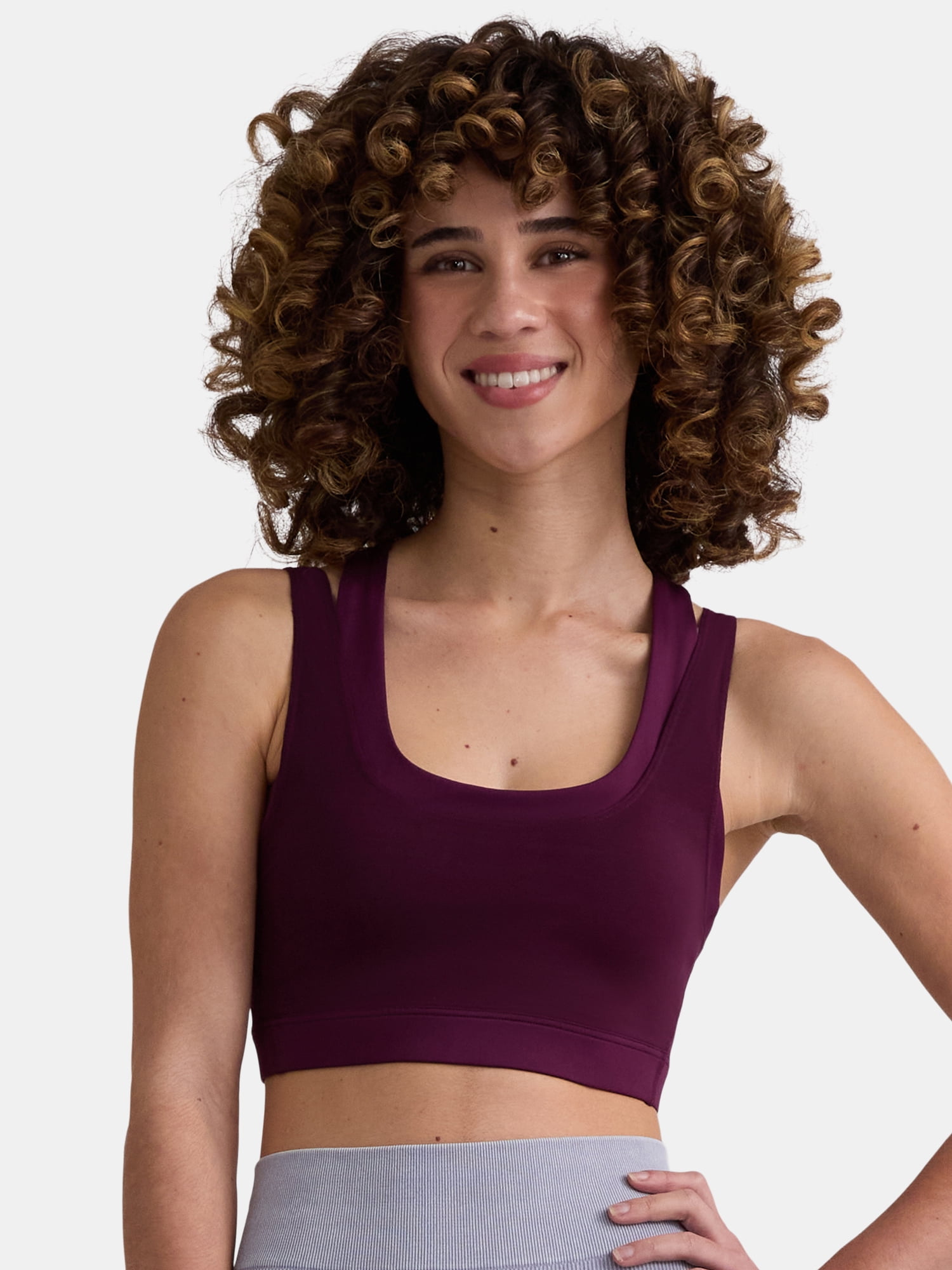 Avia Women's and Women's Plus Double Layer Mesh Sports Bra, Sizes XS-4X ...