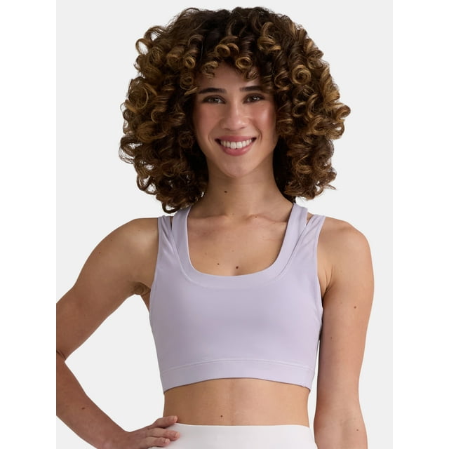 Avia Women's and Women's Plus Double Layer Mesh Sports Bra, Sizes XS-4X - Walmart.com
