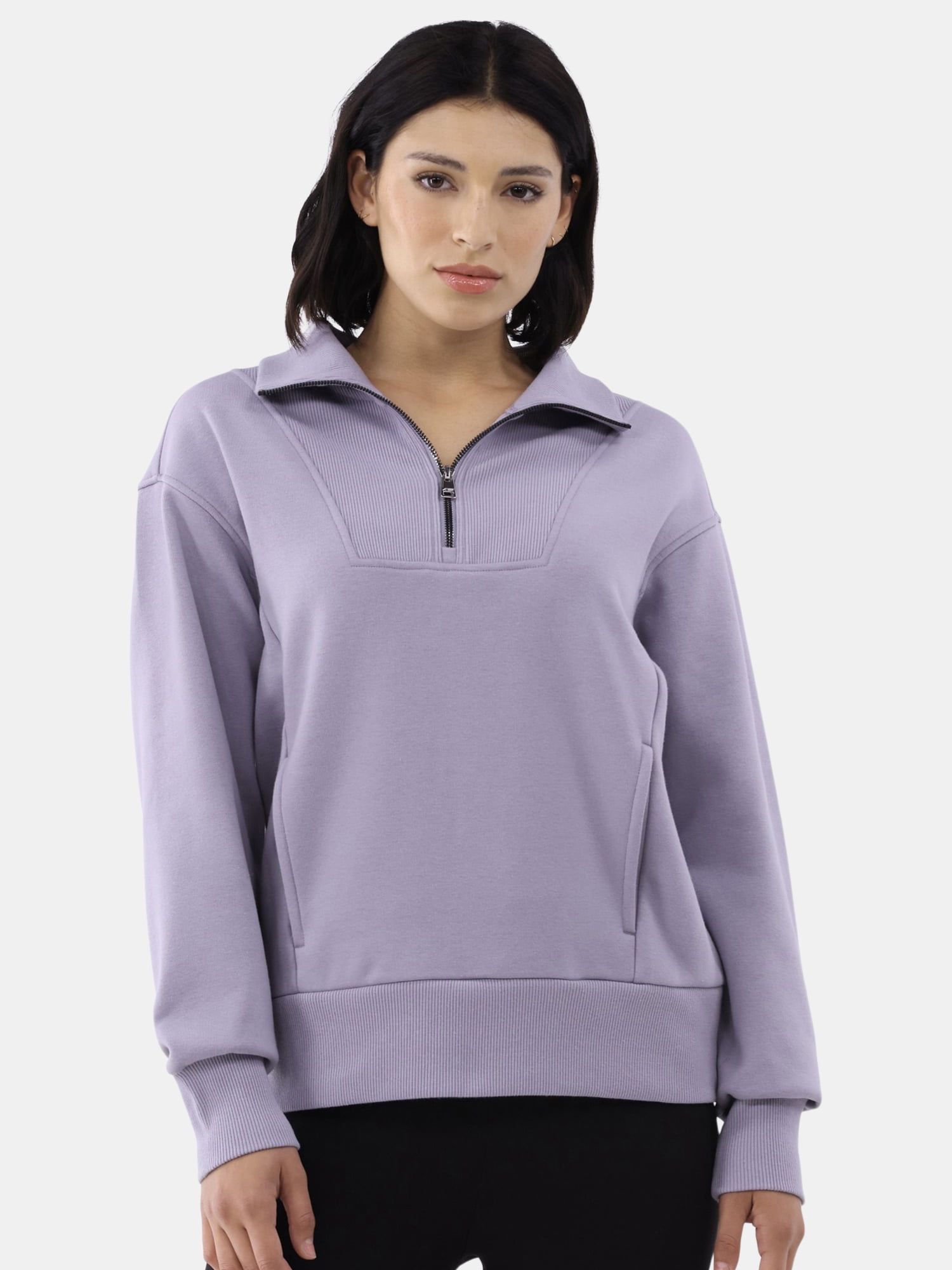 Avia women's Fleece-Lined Quarter-Zip Pullover - Walmart.com