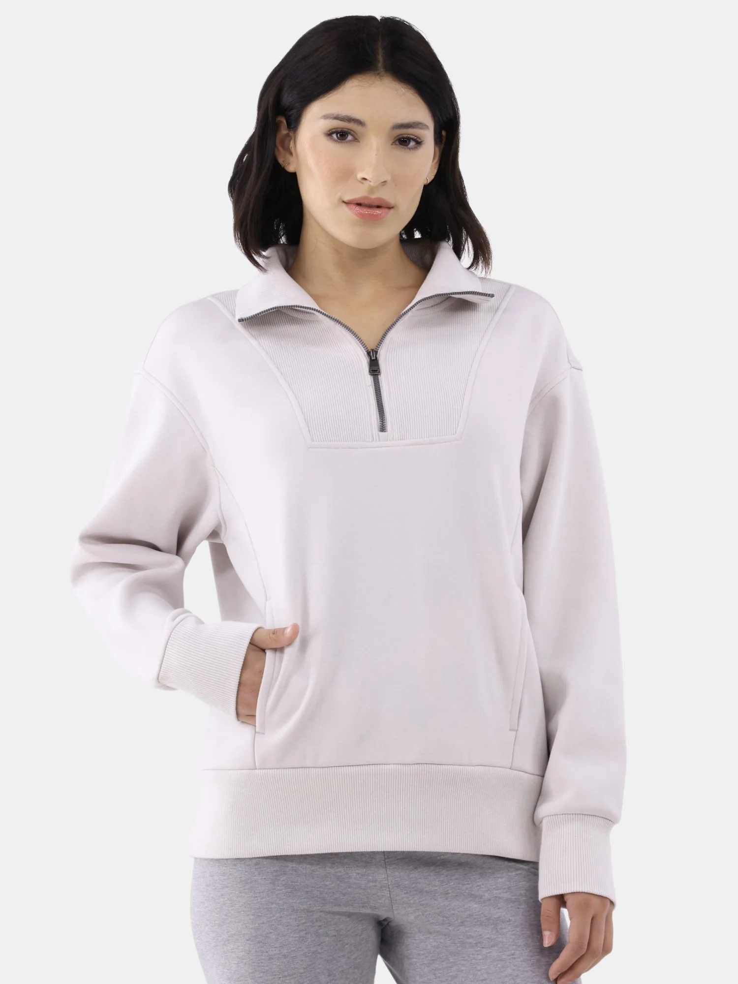 Brandclub - Avia Women's and Women's Plus Fleece-Lined Quarter-Zip ...