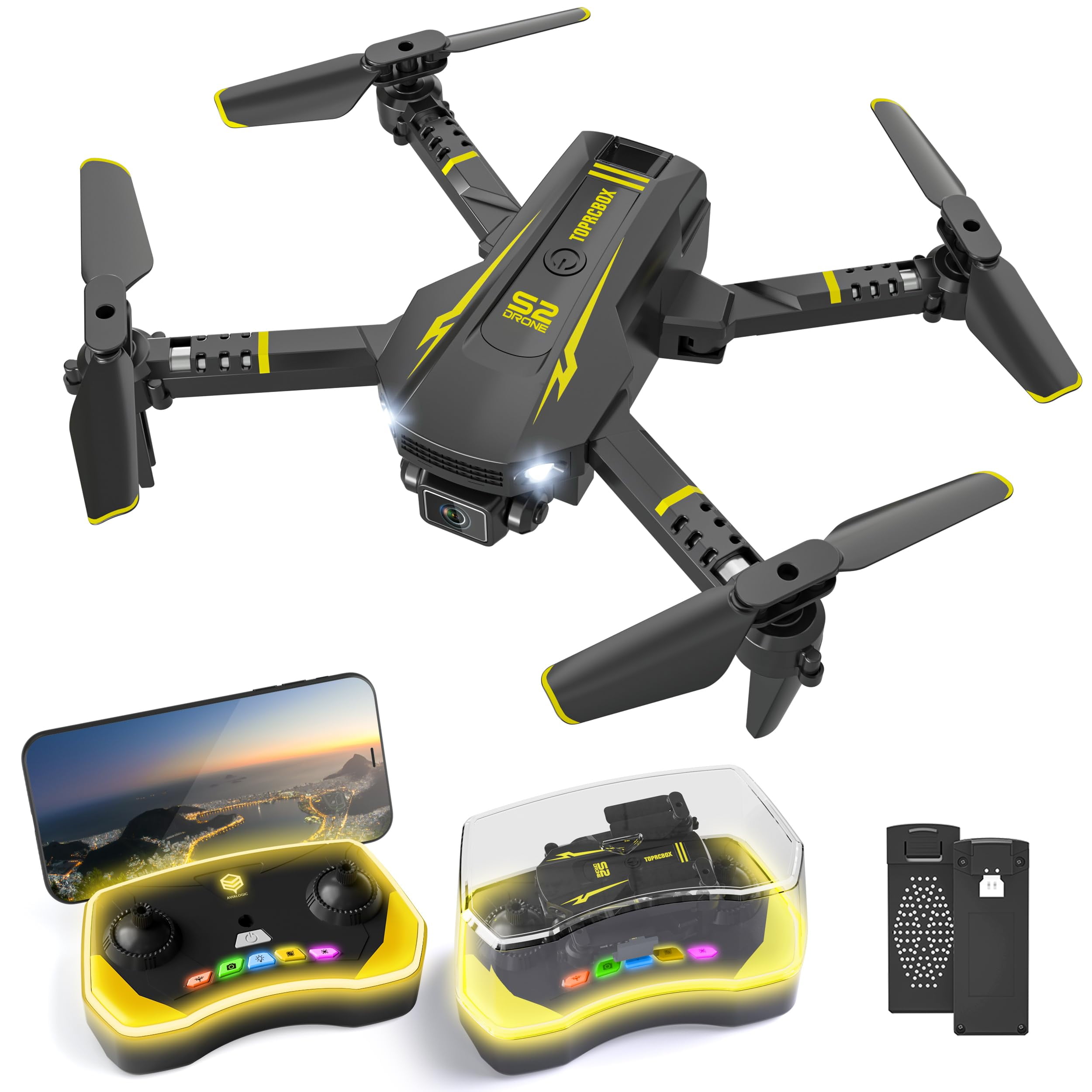 AVIALOGIC Mini Drone with Camera for Kids, Remote Control Helicopter ...