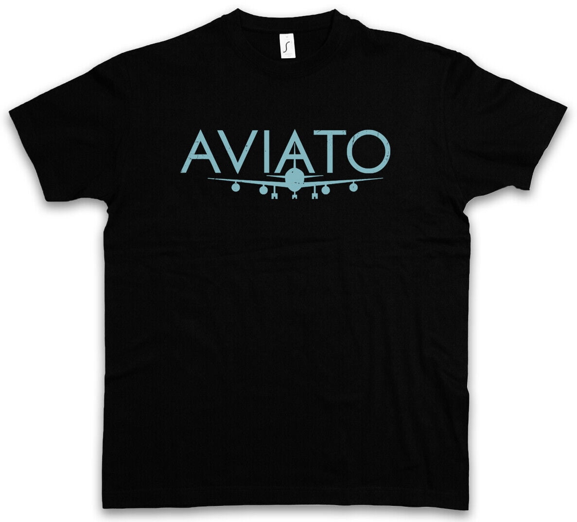 AVIATO T-SHIRT Silicon Valley Company Logo Symbol Airplane Logo Firma Schild - Walmart.com