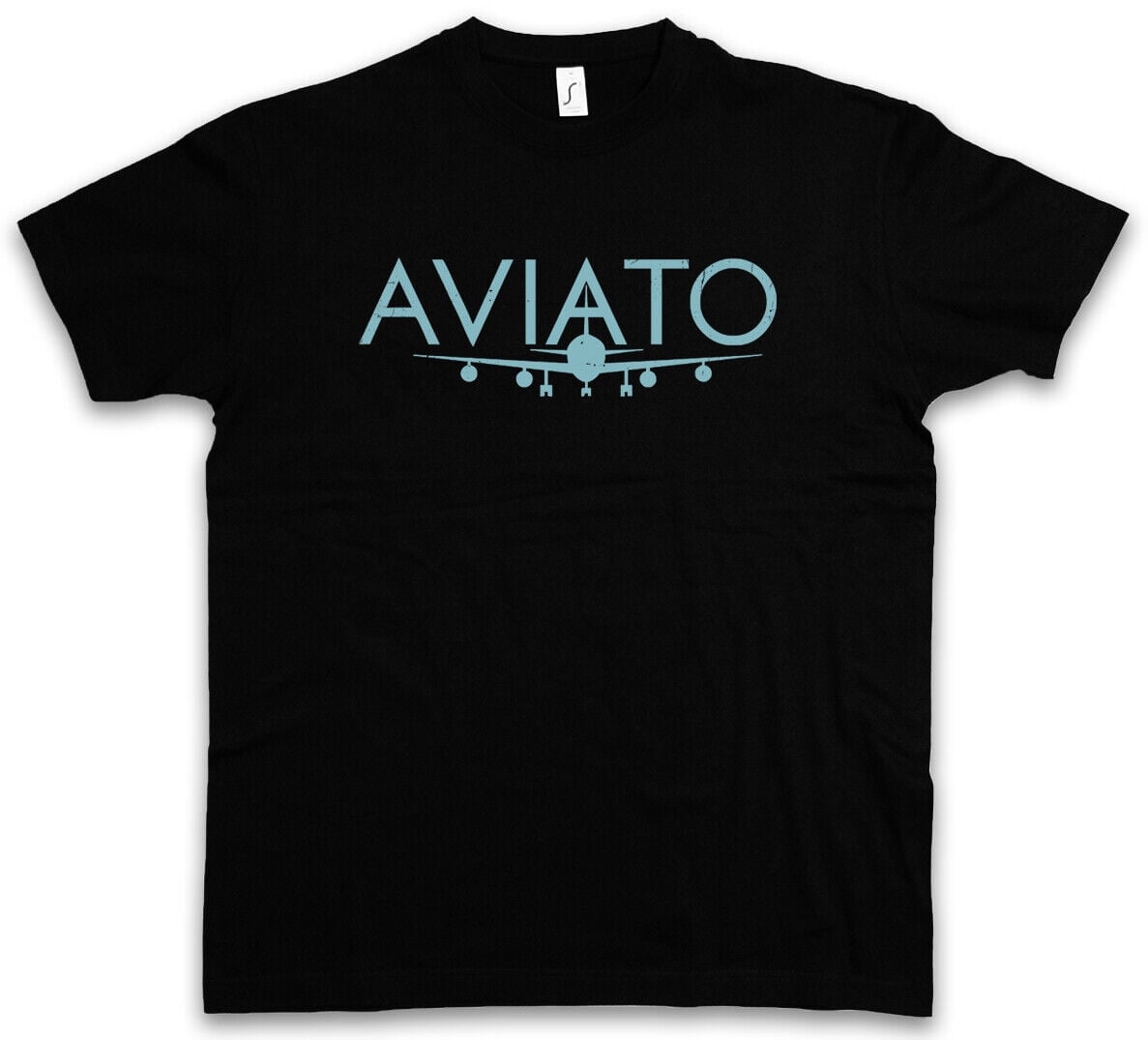 AVIATO T-SHIRT Silicon Valley Company Logo Symbol Airplane Logo Firma Schild - Walmart.com