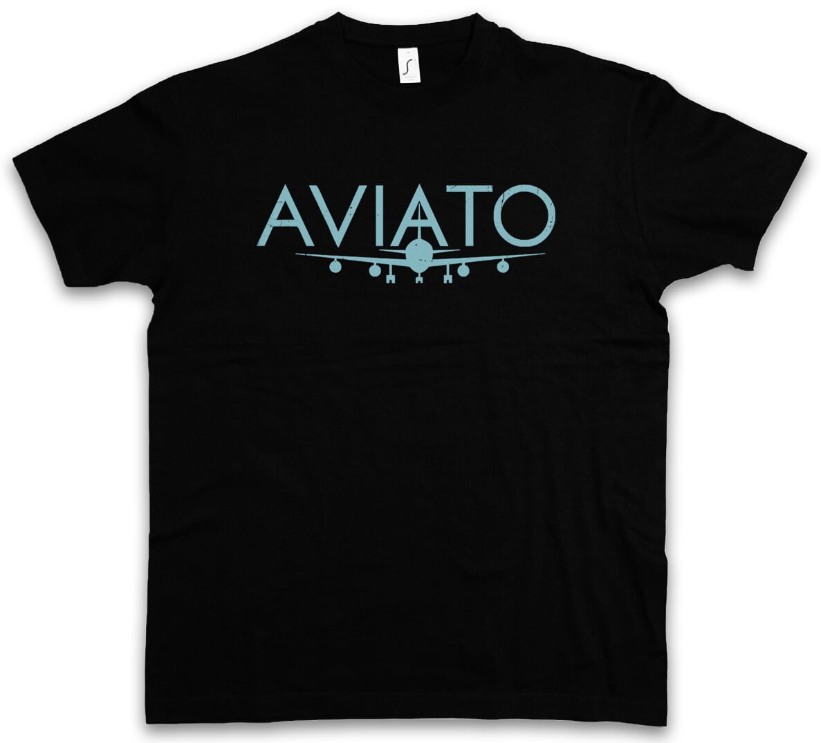 AVIATO T-SHIRT Silicon Valley Company Logo Symbol Airplane Logo Firma Schild - Walmart.com